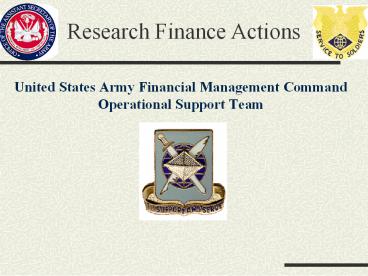 United States Army Financial Management Command presentation | free to ...