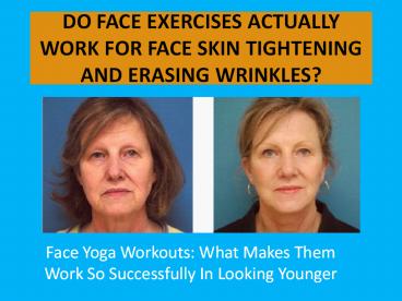 Facial Toning: How Do Face Workouts Actually Work? presentation | free ...