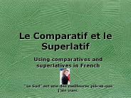 PPT – Le comparatif et le superlatif PowerPoint presentation | free to ...