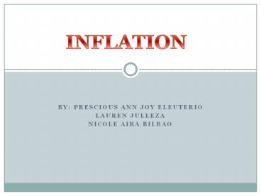 Inflation presentation | free to download