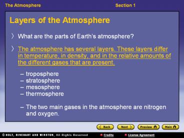 Layers of the Atmosphere presentation | free to download