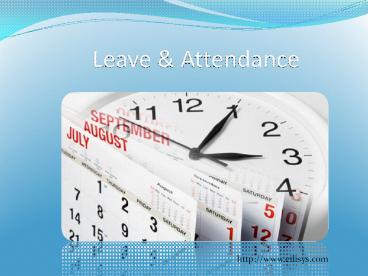 Leave & Attendance (1) presentation | free to download