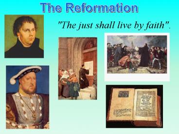 PPT – The Reformation PowerPoint presentation | free to download - id ...