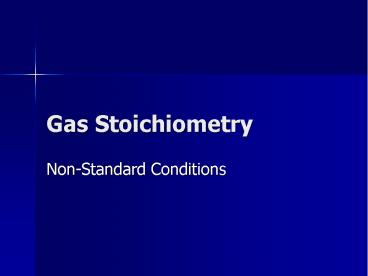 Gas Stoichiometry presentation | free to download