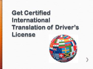 Get Certified International Translation of Driver’s License ...