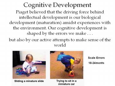 PPT – Cognitive Development PowerPoint presentation | free to download ...