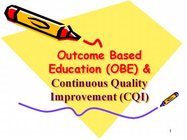 Outcome Based Education (OBE) presentation | free to view