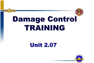 Damage Control Personnel Qualification Standdards presentation | free ...