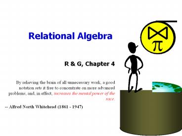 Relational Algebra presentation | free to download
