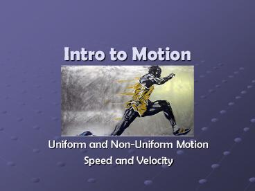 Intro to Motion presentation | free to view