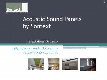 PPT – Acoustic Wall Panel PowerPoint presentation | free to download ...