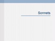 PPT – Sonnets PowerPoint presentation | free to view - id: 119e92-ZWJlY
