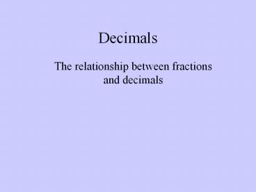 PPT – Decimals PowerPoint presentation | free to download - id: 7da732 ...