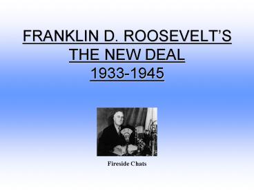 FRANKLIN D. ROOSEVELT presentation | free to view