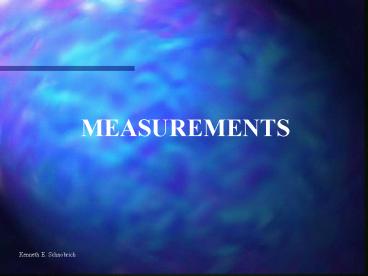 PPT – MEASUREMENTS PowerPoint presentation | free to view - id: 7dad4c ...