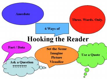 Hooking the Reader presentation | free to view