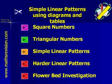 Simple Linear Patterns presentation | free to download
