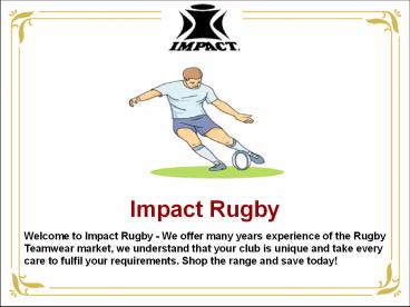 Rugby League Jerseys (1) presentation | free to download