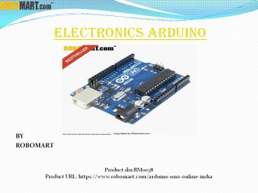 PPT – Buy Electronics Arduino PowerPoint presentation | free to ...