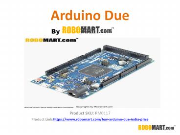 PPT – Order Arduino Due by Robomart PowerPoint presentation | free to ...