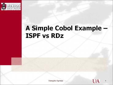 PPT – A Simple Cobol Example PowerPoint presentation | free to download ...