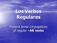 PPT – Present tense conjugations of regular er verbs PowerPoint ...