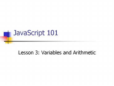 JavaScript%20101 presentation | free to download