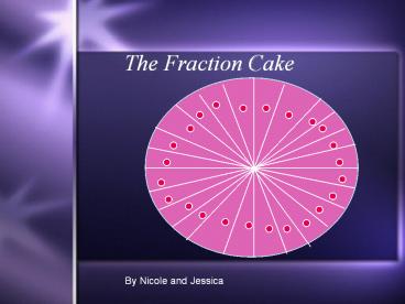 The Fraction Cake presentation | free to download