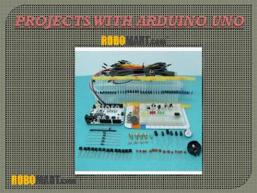Projects with Arduino Uno-Robomart presentation | free to download