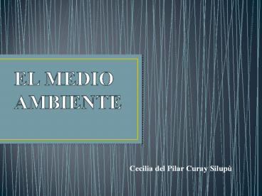 EL MEDIO AMBIENTE presentation | free to download