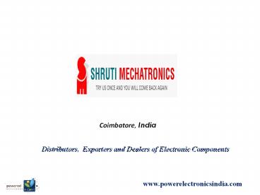 PPT – Electronic Components Distributors in India PowerPoint ...