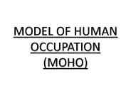 PPT – The Model of Human Occupation MOHO Kielhofner et al. PowerPoint ...