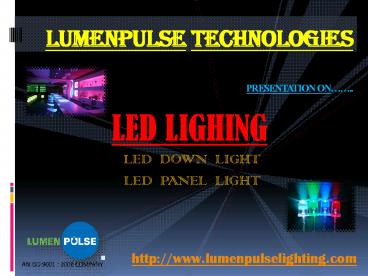 LED DOWN LIGHT & LED PANEL LIGHT presentation | free to download