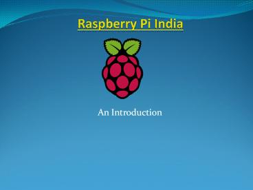 Raspberry Pi India PPT – Robomart presentation | free to download