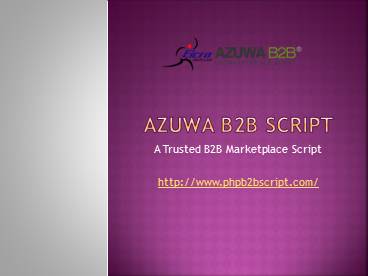 Easy To Use Features Of PHP B2B Script Developed By Eicra Soft ...