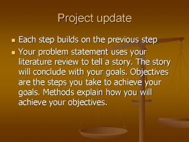Project update presentation | free to download