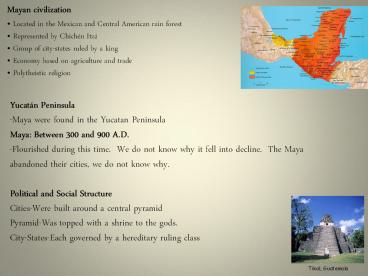 Mesoamerican Civilizations presentation | free to download
