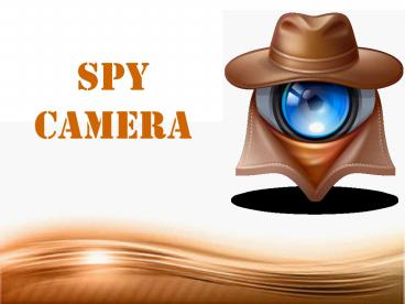 Spy Cameras presentation | free to download