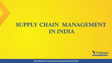 Supply Chain Management (SCM) presentation | free to download