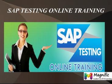 PPT – SAP TESTING online training in Australia PowerPoint presentation ...