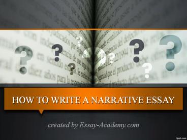 How to write a Narrative Essay presentation | free to download