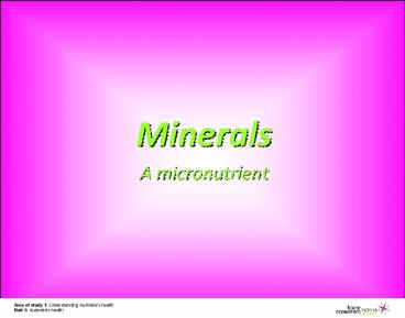 PPT – Minerals PowerPoint presentation | free to download - id: 7fce7e ...