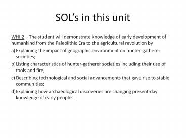 PPT – SOL PowerPoint presentation | free to view - id: 7feeab-YzUwN