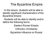 PPT – Byzantine Empire PowerPoint presentation | free to download - id ...