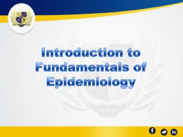 Introduction to Fundamentals of Epidemiology presentation | free to ...