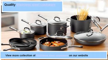 Stainless steel cookware presentation | free to download