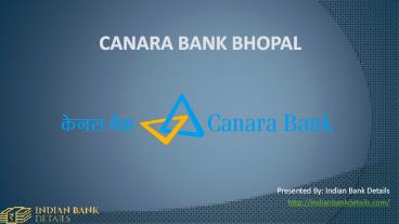 MICR code for canara bank bhopal branch presentation | free to download