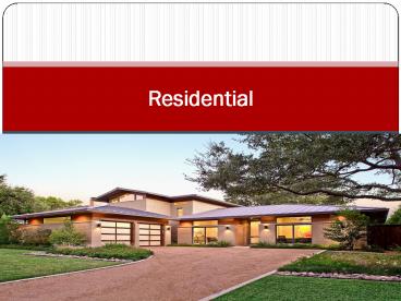 Residential presentation | free to download