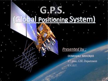 GPS guide presentation | free to download