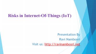 PPT – Ravi Namboori Equinix - IoT Risks and Benefits PowerPoint ...